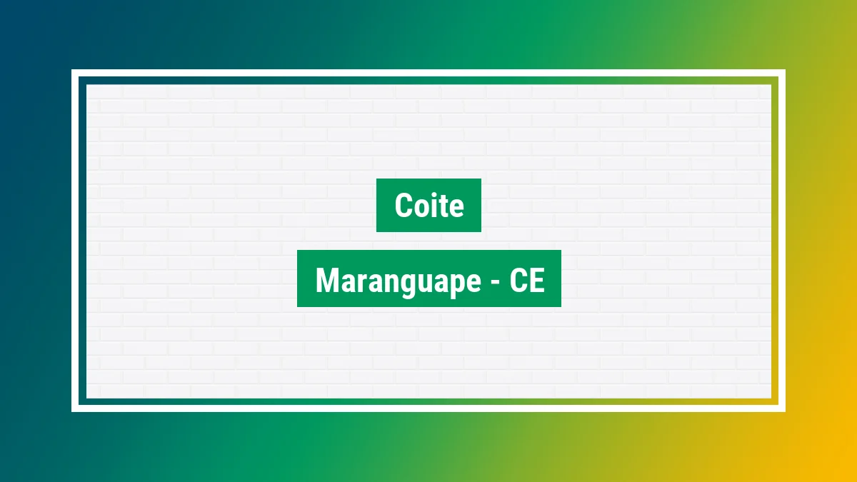 Coité Cep Coité maranguape CE veja as ruas do bairro