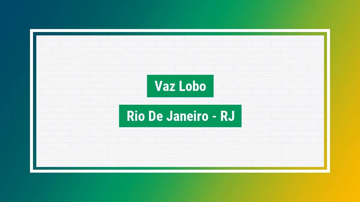 Vaz lobo Cep ruas do bairro Vaz lobo rio de janeiro RJ