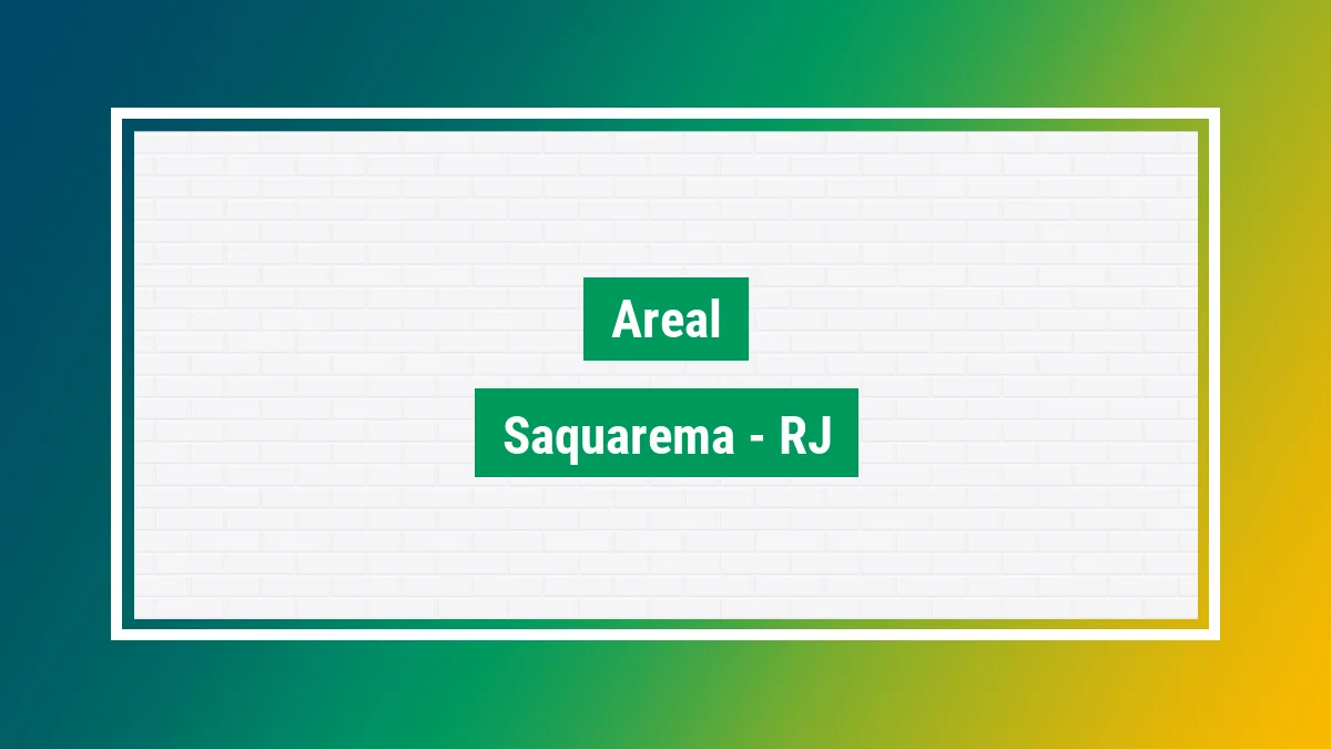 Areal Cep Areal saquarema RJ veja as ruas do bairro